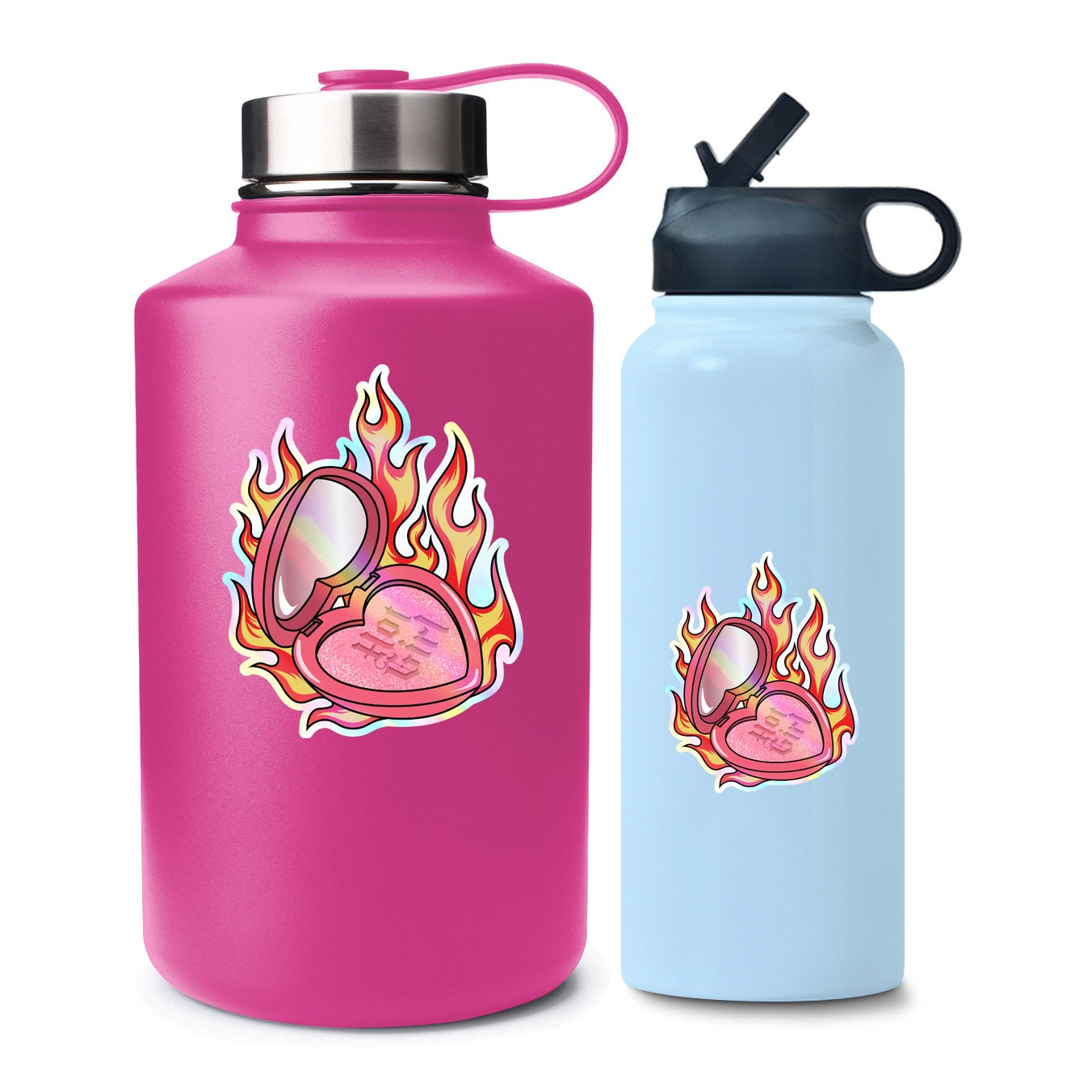 Hot Girl Compact Sticker - Etsy