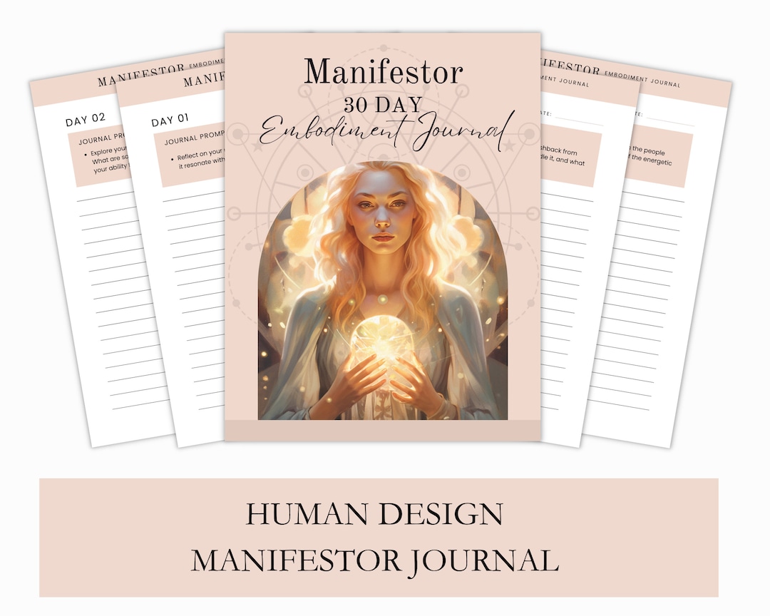 Human Design Manifestor 30-day Embodiment Journal (printable) - Etsy