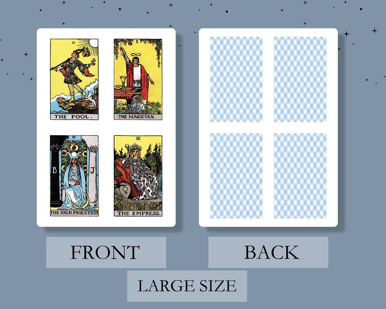 Rider Waite Tarot Cards – Printable Spiritual Deck (digital Download ...