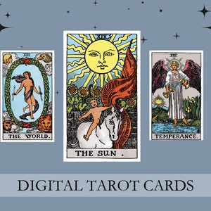 Rider Waite Tarot Cards – Printable Spiritual Deck (digital Download ...