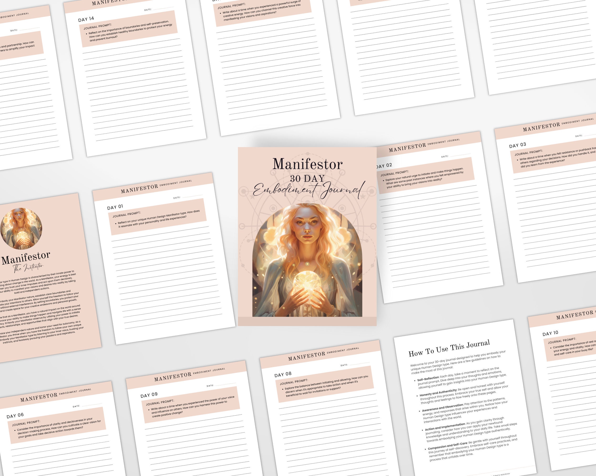 Human Design Manifestor Journal - Human Design Journal - Manifestor ...