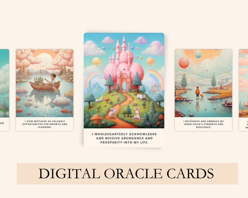 Printable Inner Child Healing Oracle Cards - Affirmations Cards - Inner ...
