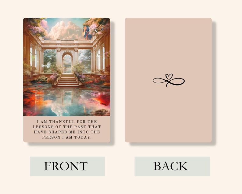 Printable Gratitude Oracle Cards - Affirmations Cards - Affirmation ...