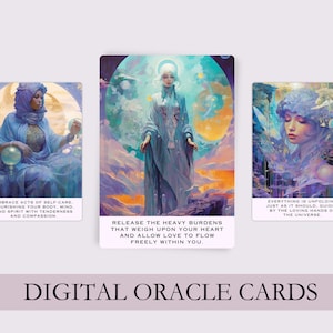 Printable Oracle Cards - Crystal Oracle Cards - Feminine - Digital ...