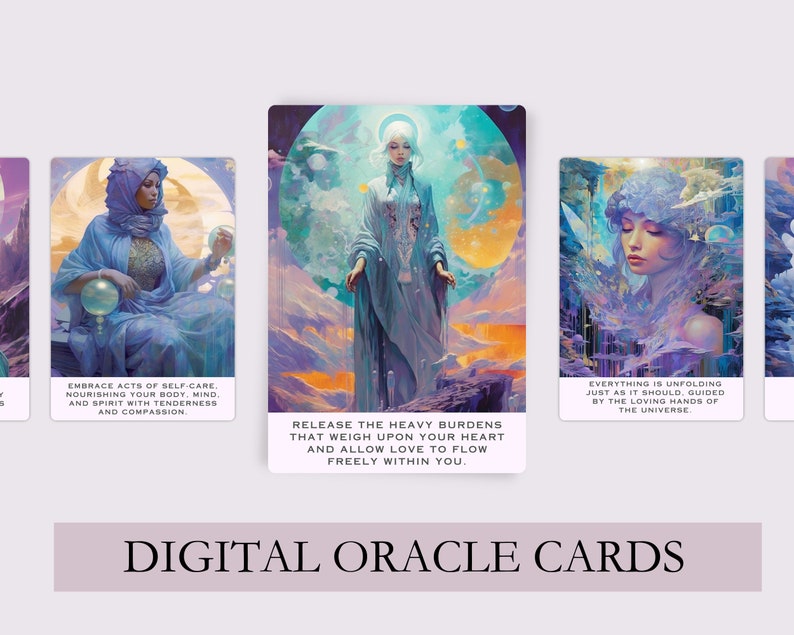 Printable Oracle Cards - Crystal Oracle Cards - Feminine - Digital ...