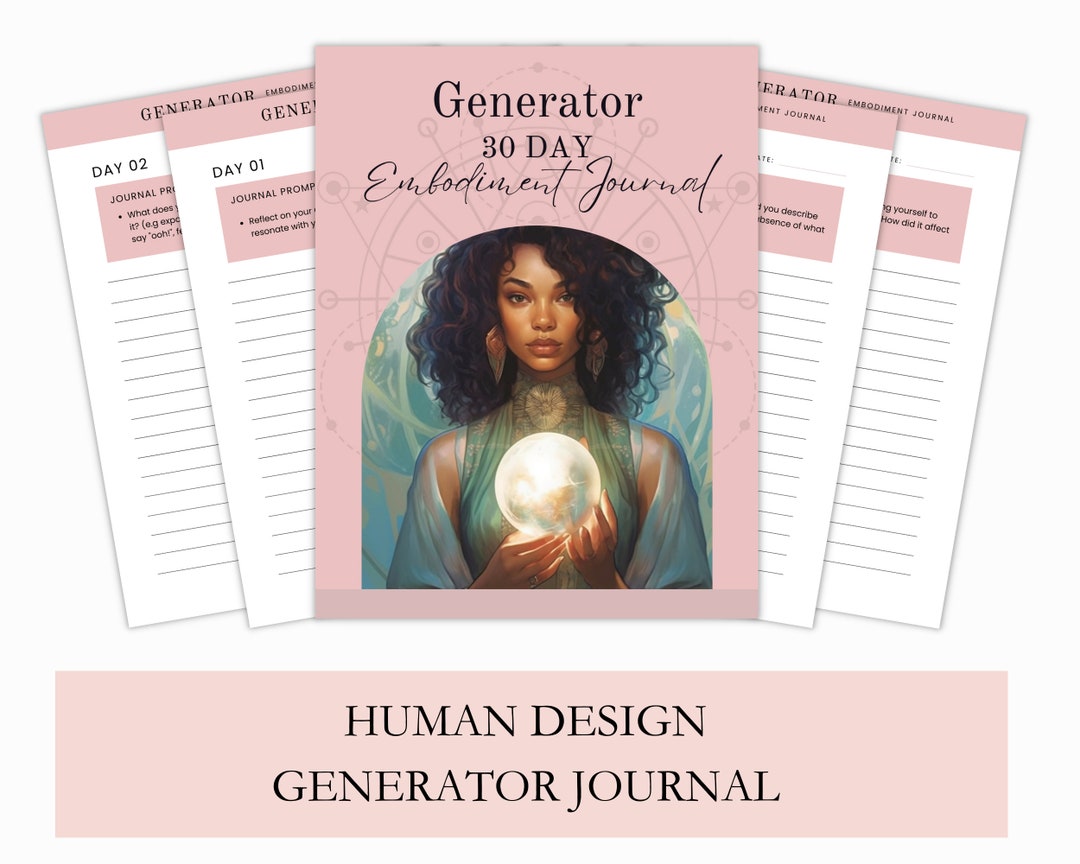 Human Design Generator Journal - Human Design Journal - Generator ...