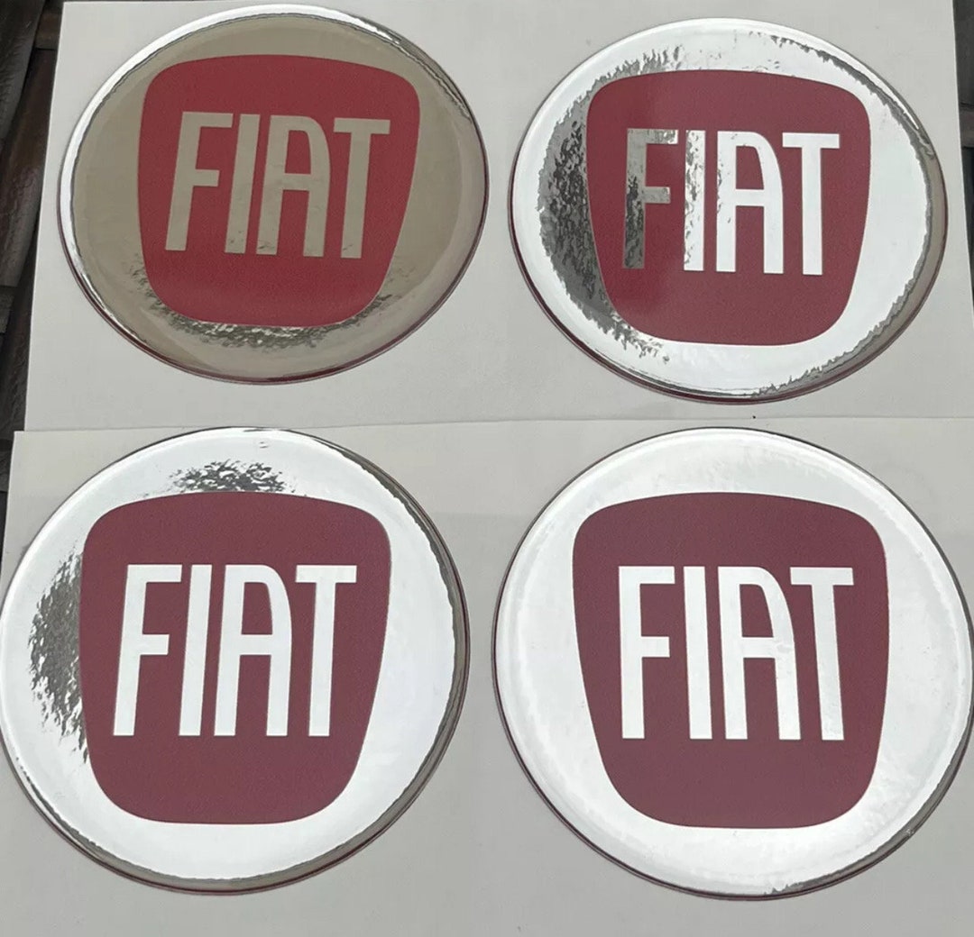 4x Fiat Emblem Sticker Center Caps Wheel Hub Chrome Effect 70mm - Etsy