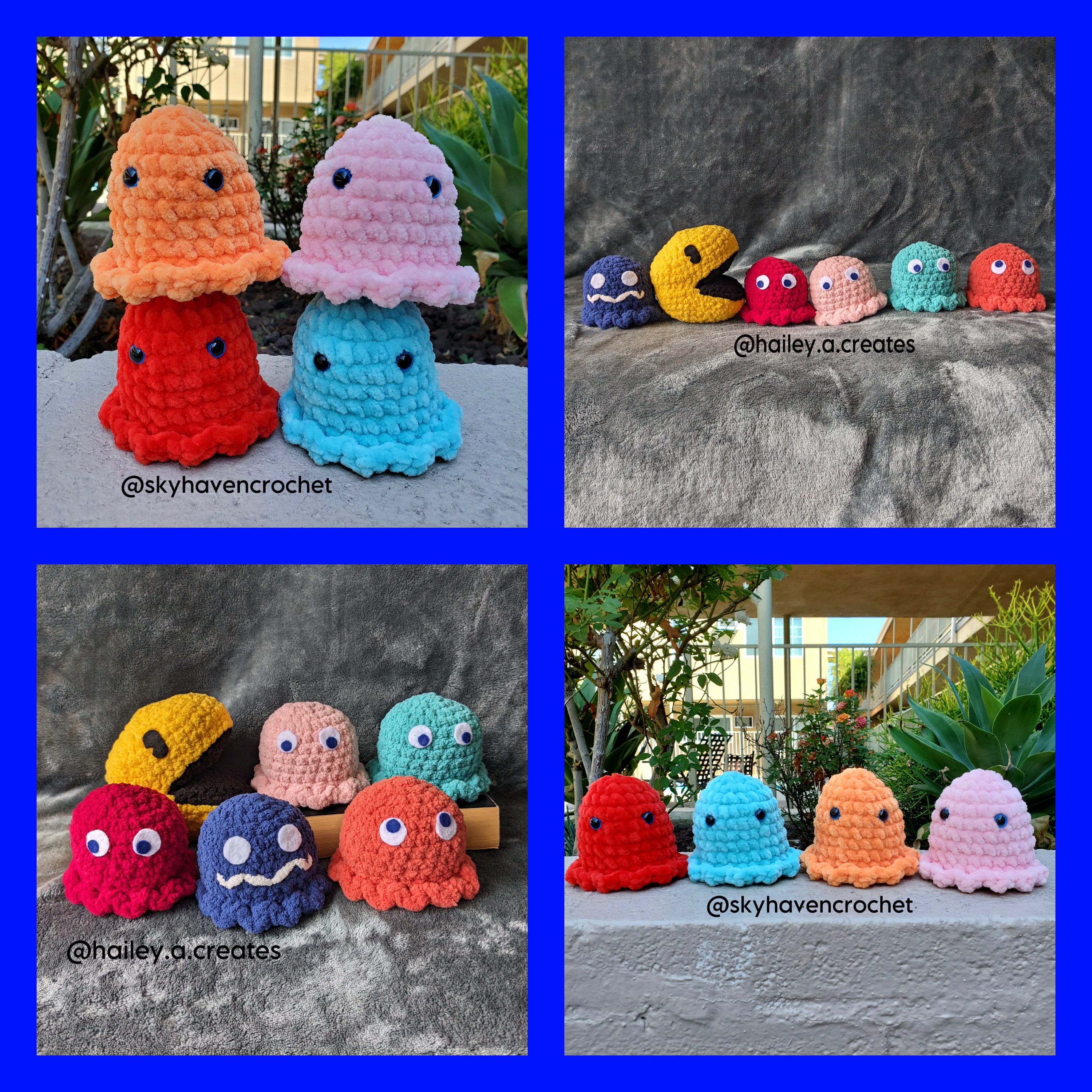 Crochet Pattern Pac-man Arcade Game Ghost *digital Download* - Etsy