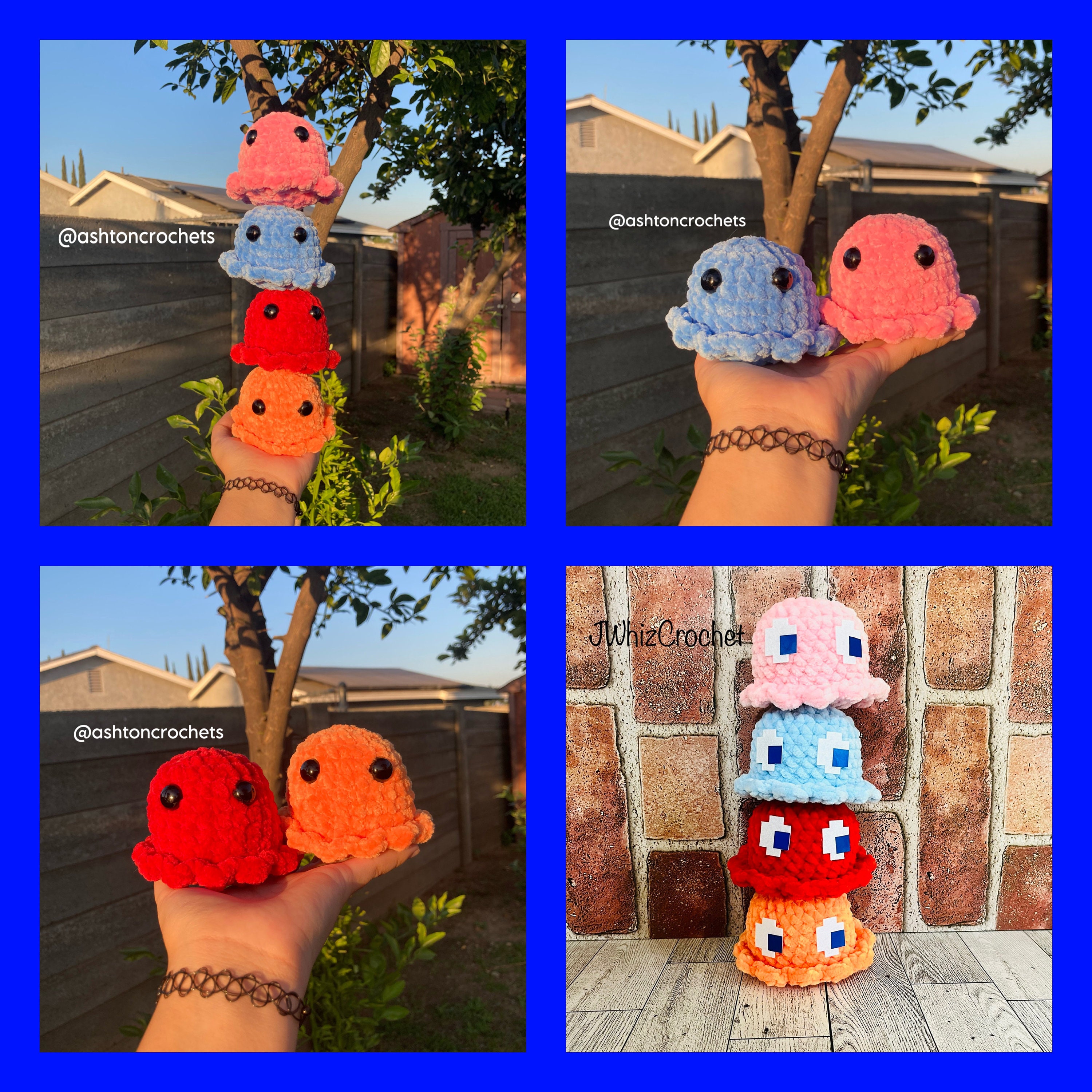 Crochet Pattern Pac-man Arcade Game Ghost *digital Download* - Etsy