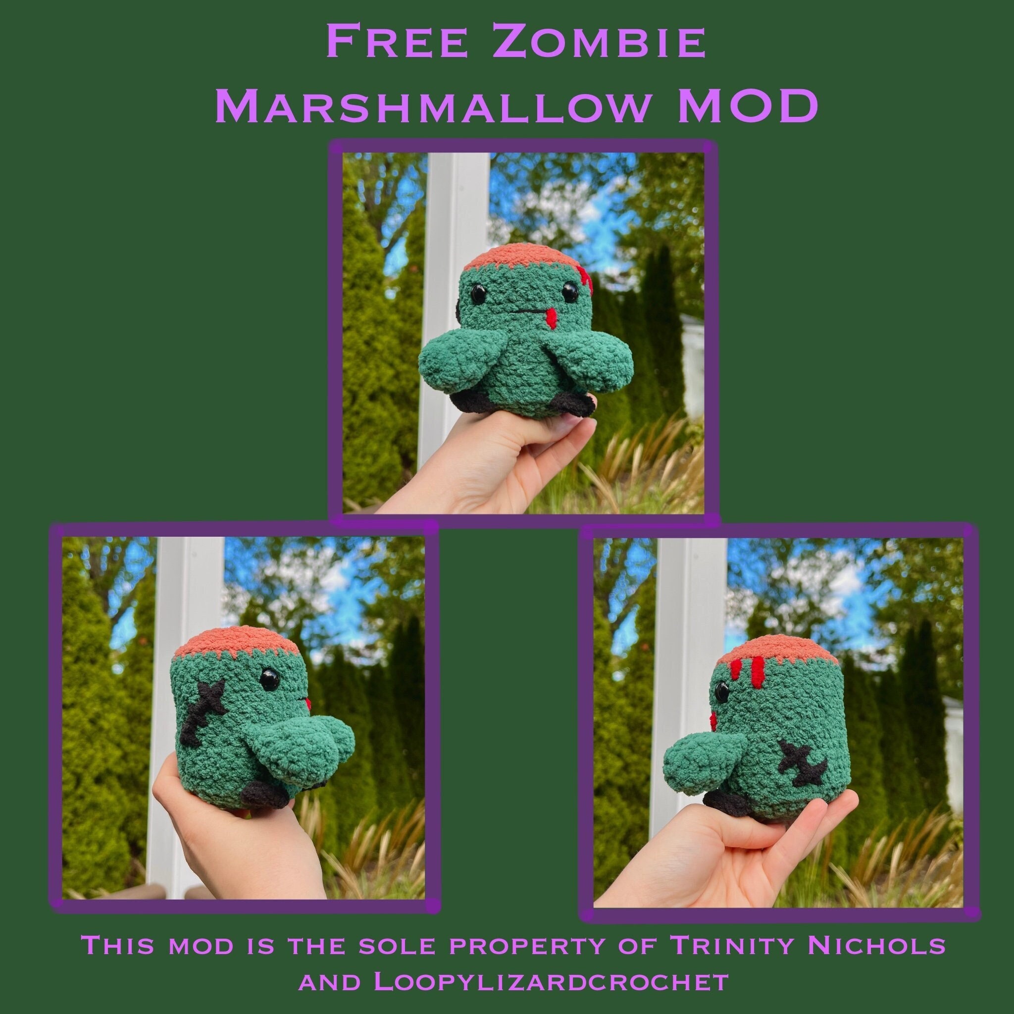 Marshmallow Buddy Zombie MOD *digital Download* - Etsy