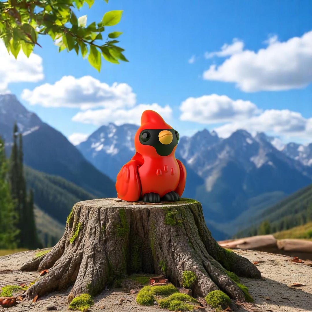 Baby Cardinal Articulated Toy 3D Printed Toy Figur Fidget Toy for ...