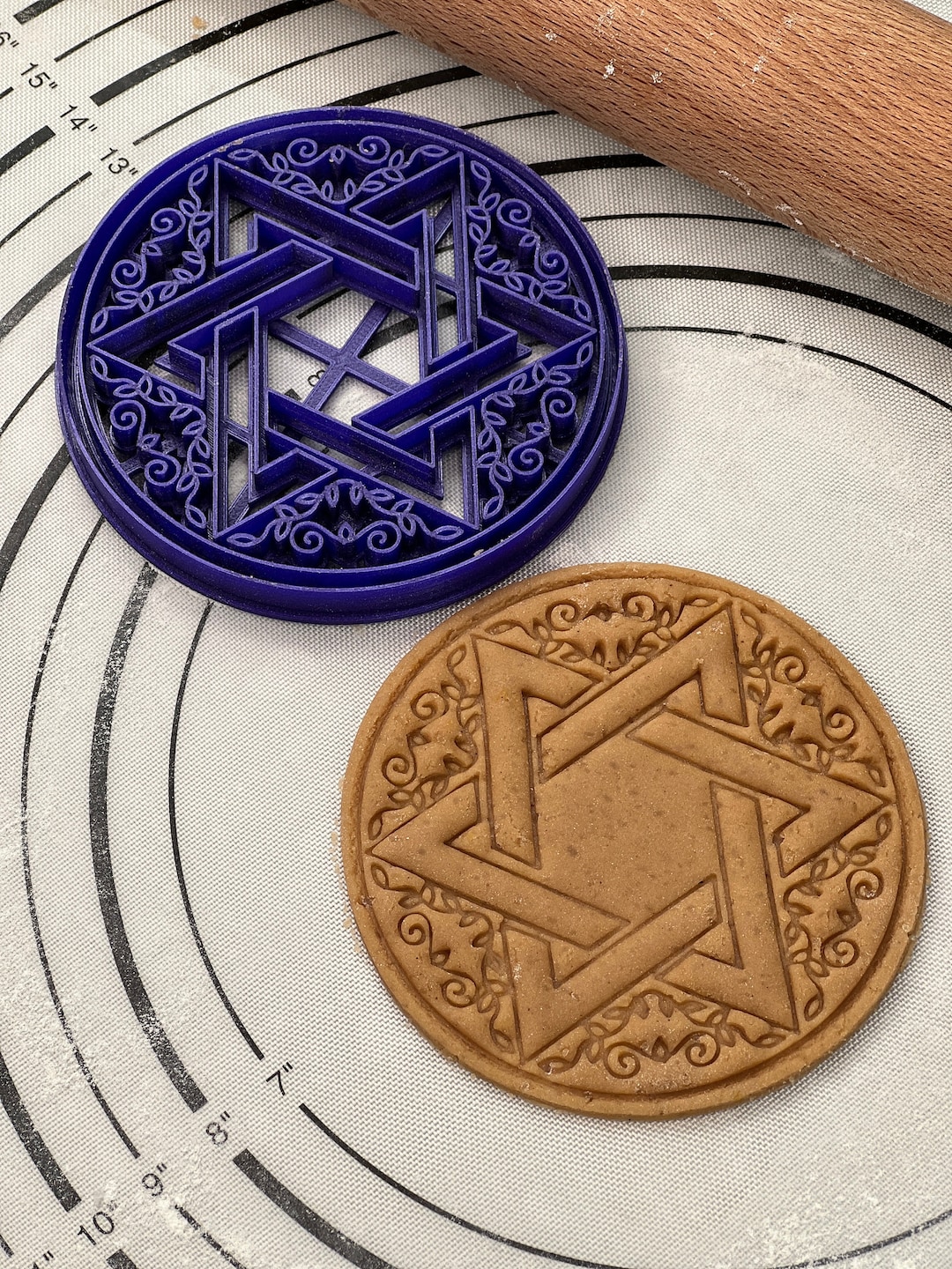 Magen Dovid Jewish Star David’s Cookie Cutter Produced by 3D Kitchen ...