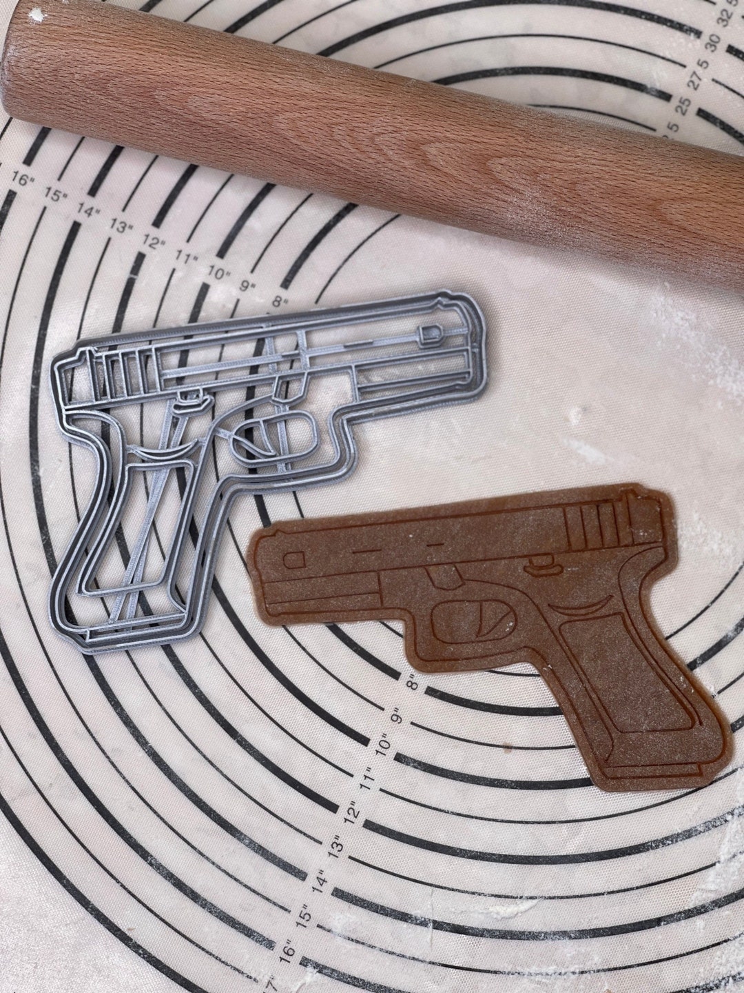 Glock Pistol Cookie Cutter Cookie Cutter & Mold Produced by 3D Kitchen ...