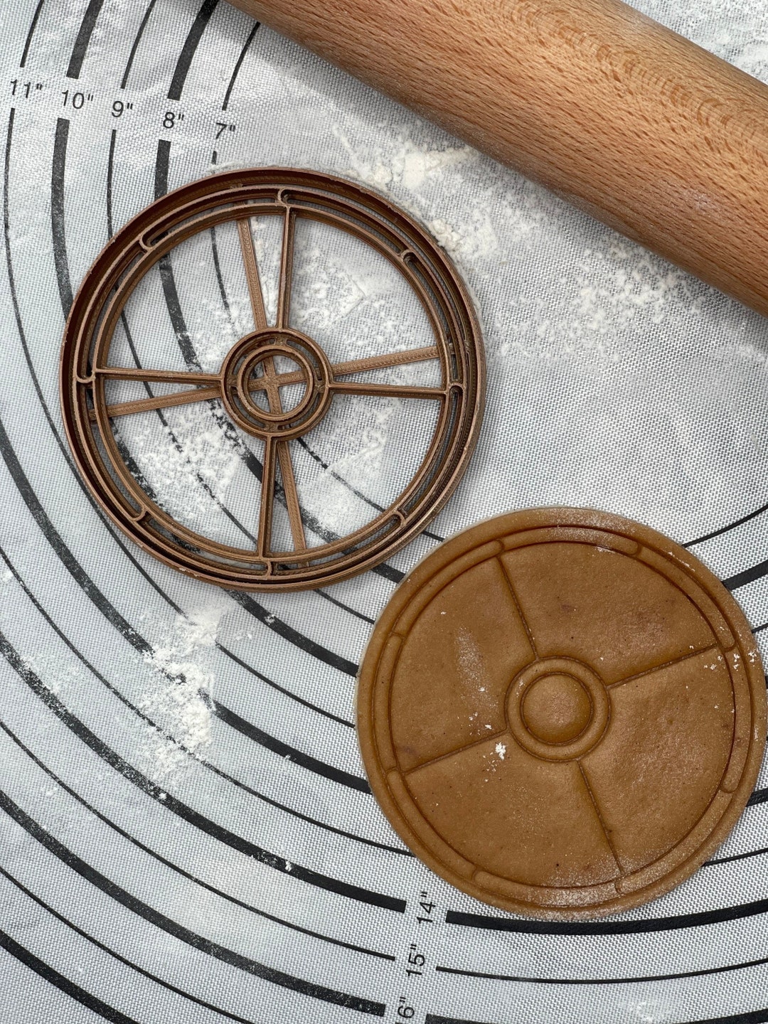 Jarl Viking Shield Cookie Cutter & Mold 4” Inches Produced by 3D ...