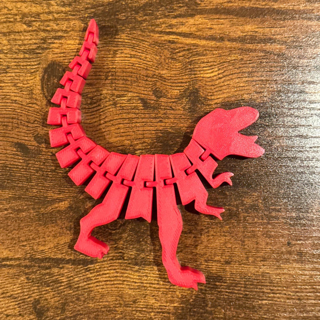 Articulated Flexi Dino T-rex Fidget Toys - Etsy