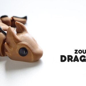 Zou Dragon Flexi Articulated 3D Printed Fidget Toy - Etsy