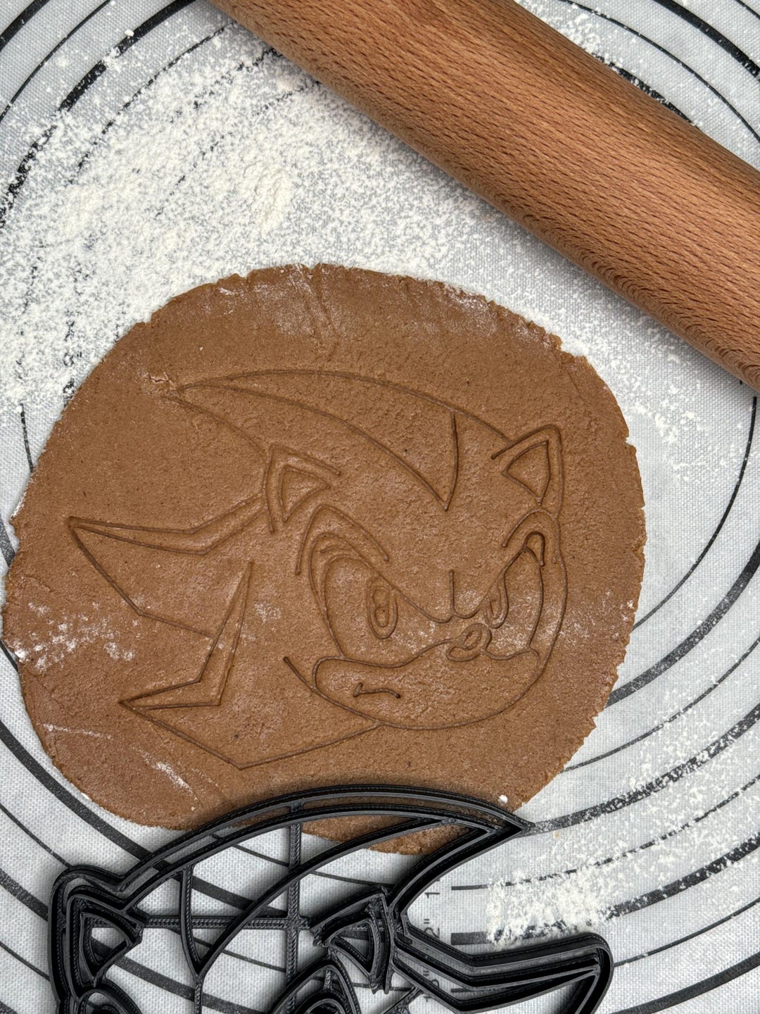Shadow the Hedgehog Cookie Cutter and Mold Produced by 3D Kitchen Art ...