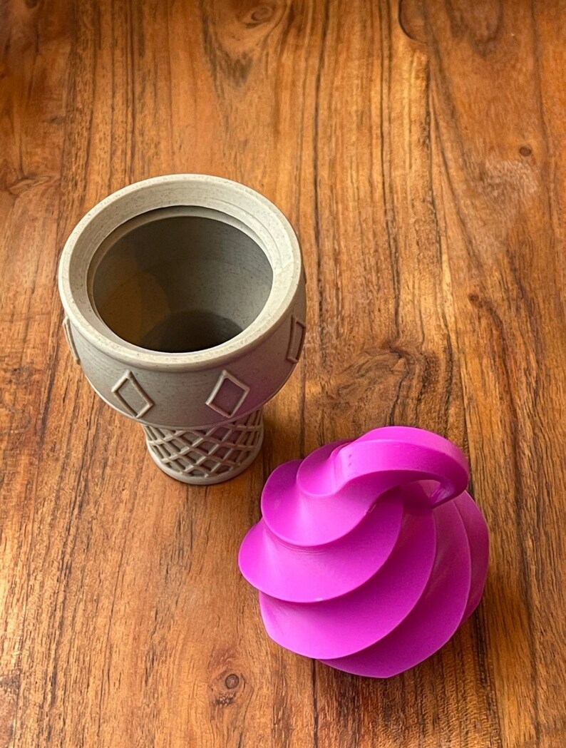3D Printed wild Berries Ice Cream Cone Box Produced by 3D - Etsy