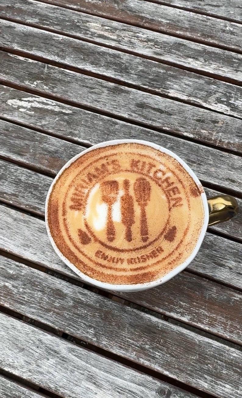CUSTOM STENCIL Personalized Stencil Coffee, Cupcake, Bread, Cappuccino ...