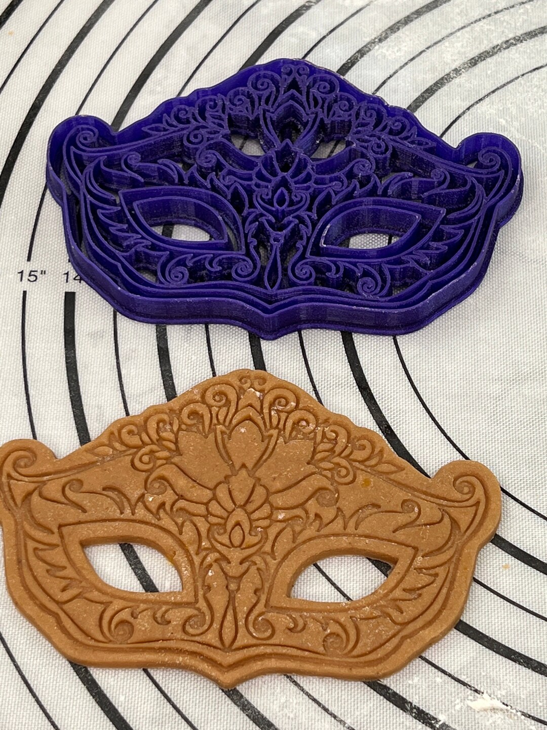Premium Quality Purim Mask Cookie Cutter Mold 5.5" Inch Designed by ...