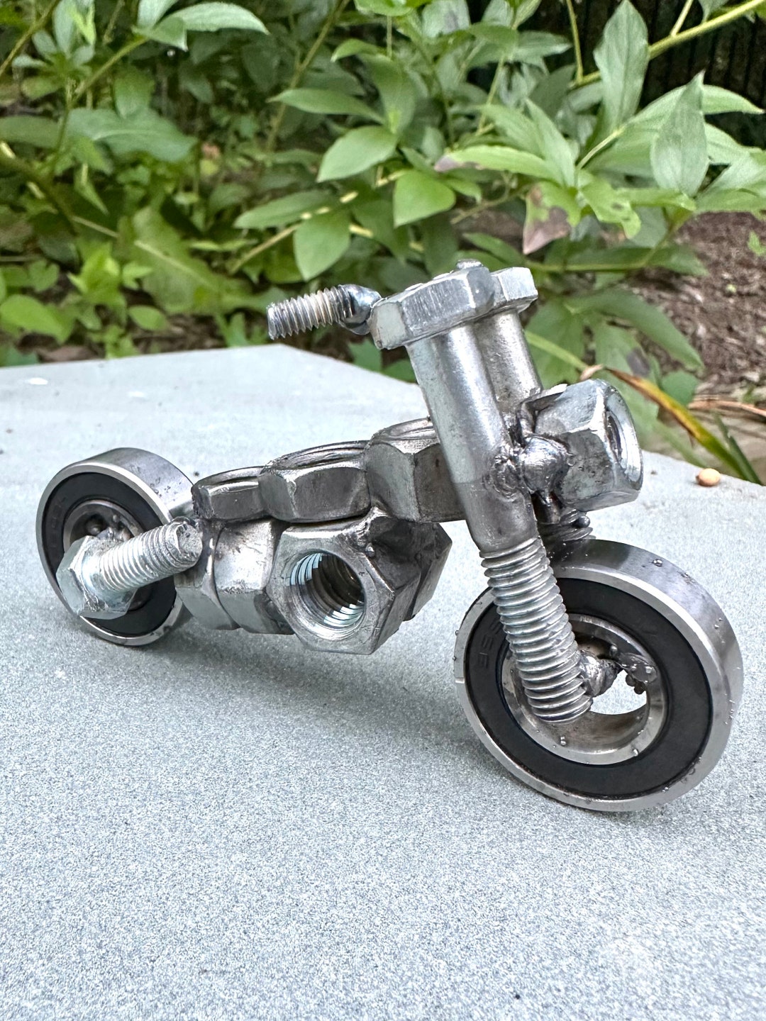 Welded Motorcycle Art Piece - Etsy