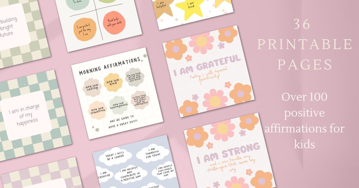 Kids Affirmation Cards | Positive Affirmations for Kids | Kids ...