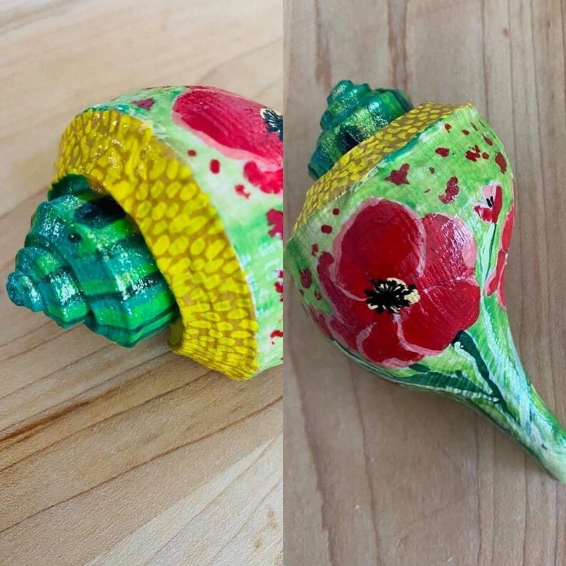 Handpainted Real Seashells - Etsy