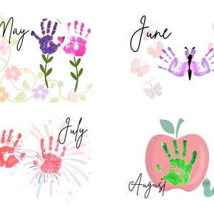 Handprint Calendar 2025 - Etsy