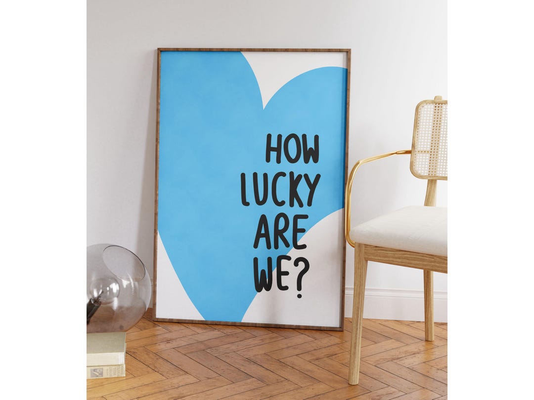 Pastel Blue Heart Wall Art Print: Retro Dorm Decor (digital Download ...