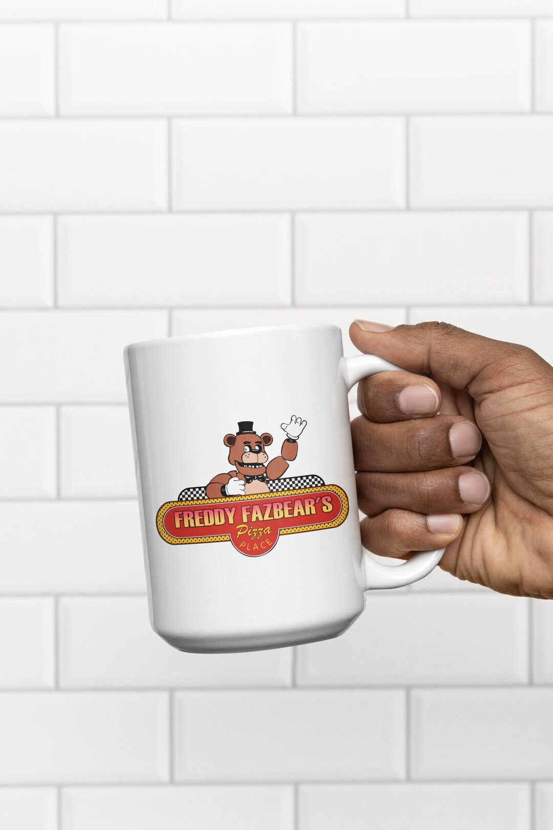 Five Nights at Freddy's Mug | Freddy Fazbear's Pizza Place Logo ...