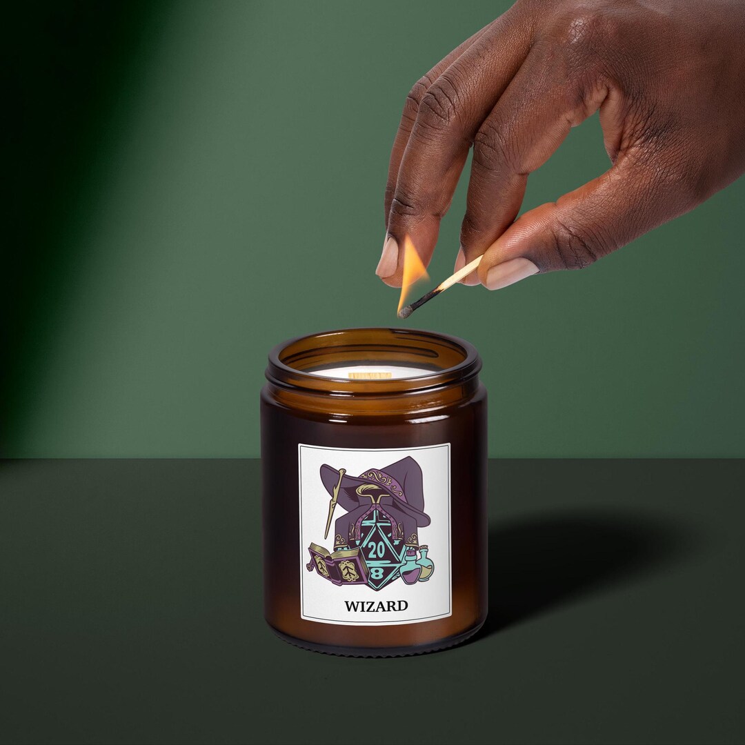 D&D Wizard Scented Candle Smells Like Dnd Character Class Dungeons and ...
