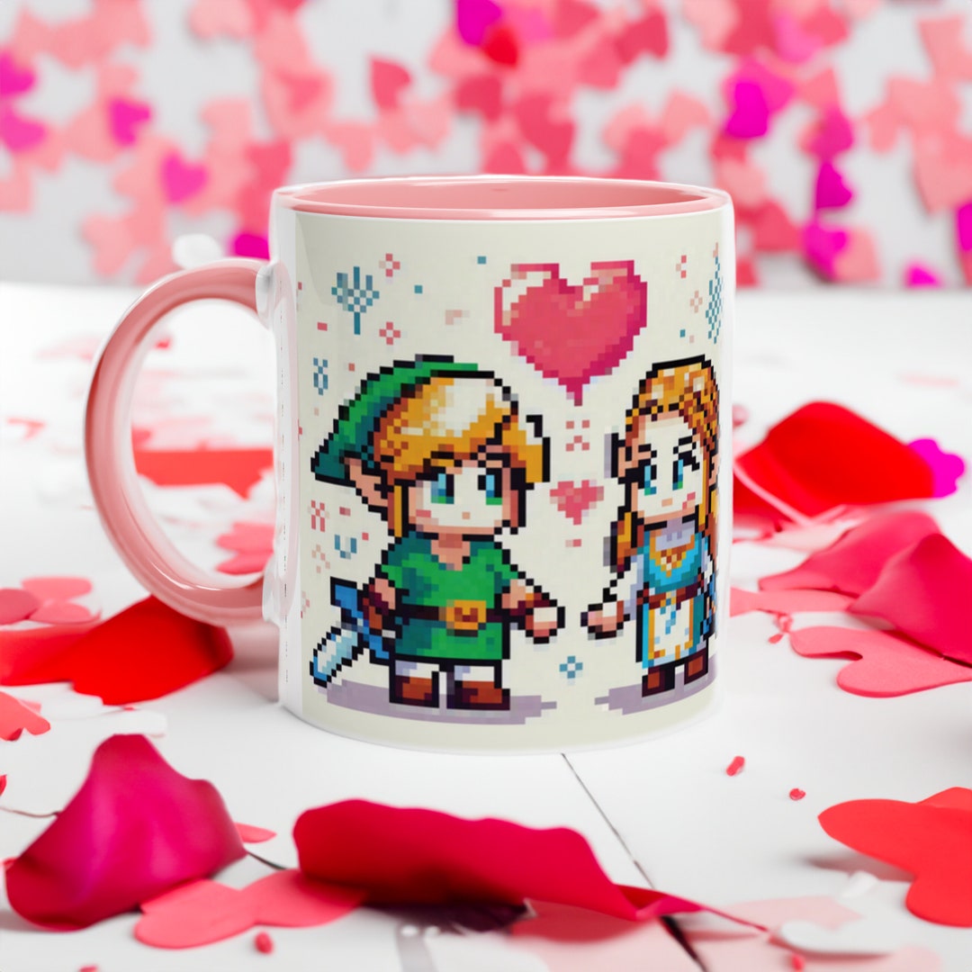 Zelda-style Mug | Linked Together | Personalised Custom Mug | Chibi ...