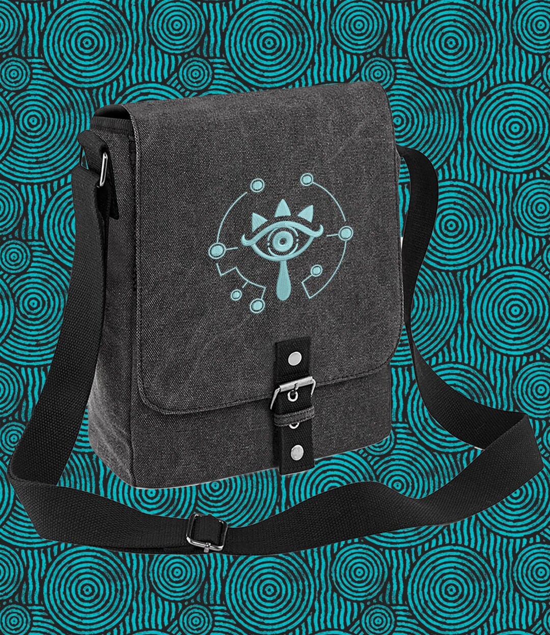 Zelda Embroidered iPad Tablet Bag | Glow in the Dark Sheikah Eye ...