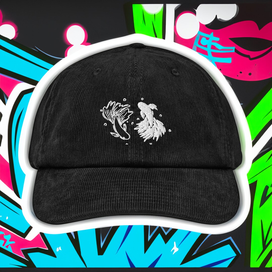 Jujutsu Kaisen Hat | Embroidered Baseball Cap | Betta Fish | Yin Yang ...