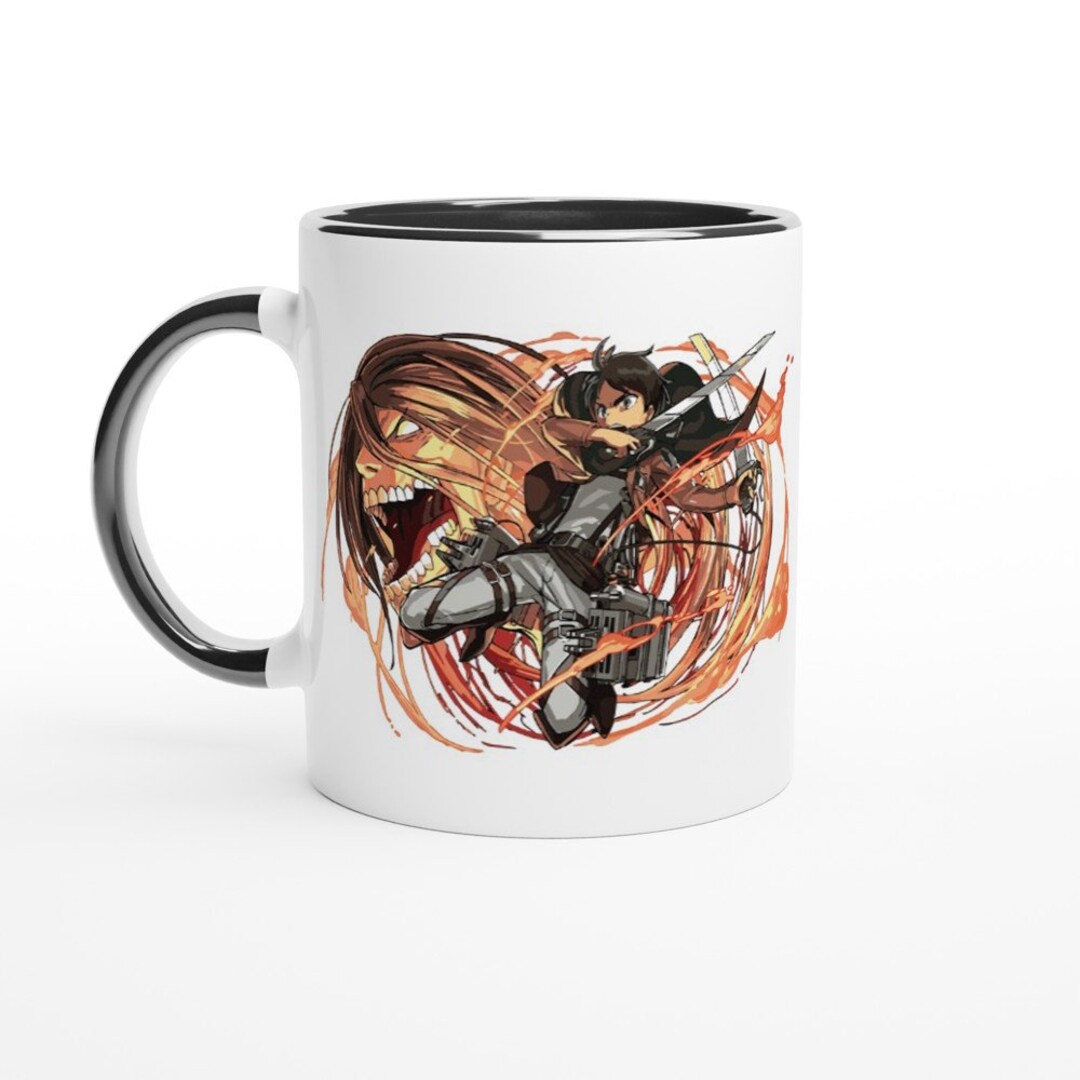 Attack on Titan Mug | Eren Yeager | Anime Fan | 11oz / 15oz Ceramic ...