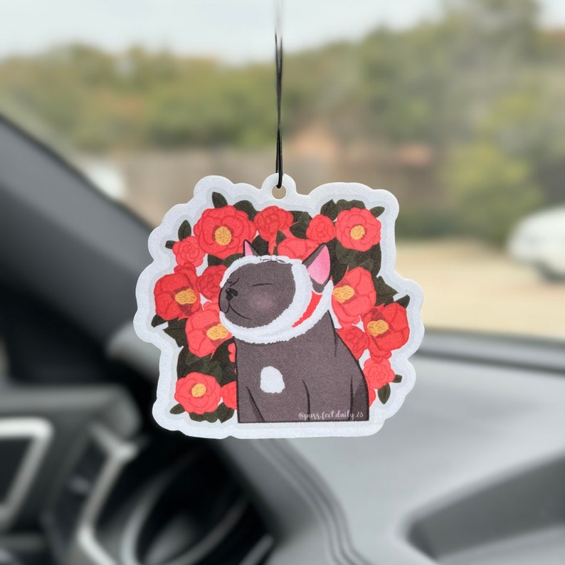 Black Cat and Red Camila Air Freshner Hanging Air Freshner, Car ...