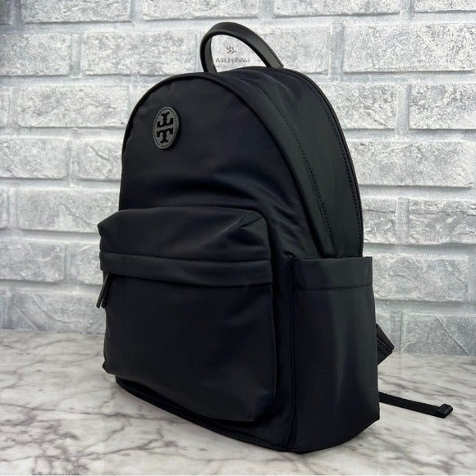 Tory Burch Ella Nylon Backpack in Black - Etsy