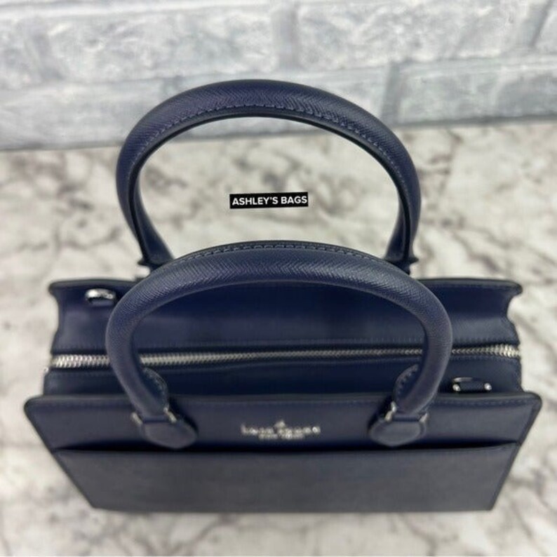Kate Spade Madison Medium Satchel Crossbody in Parisian Navy - Etsy