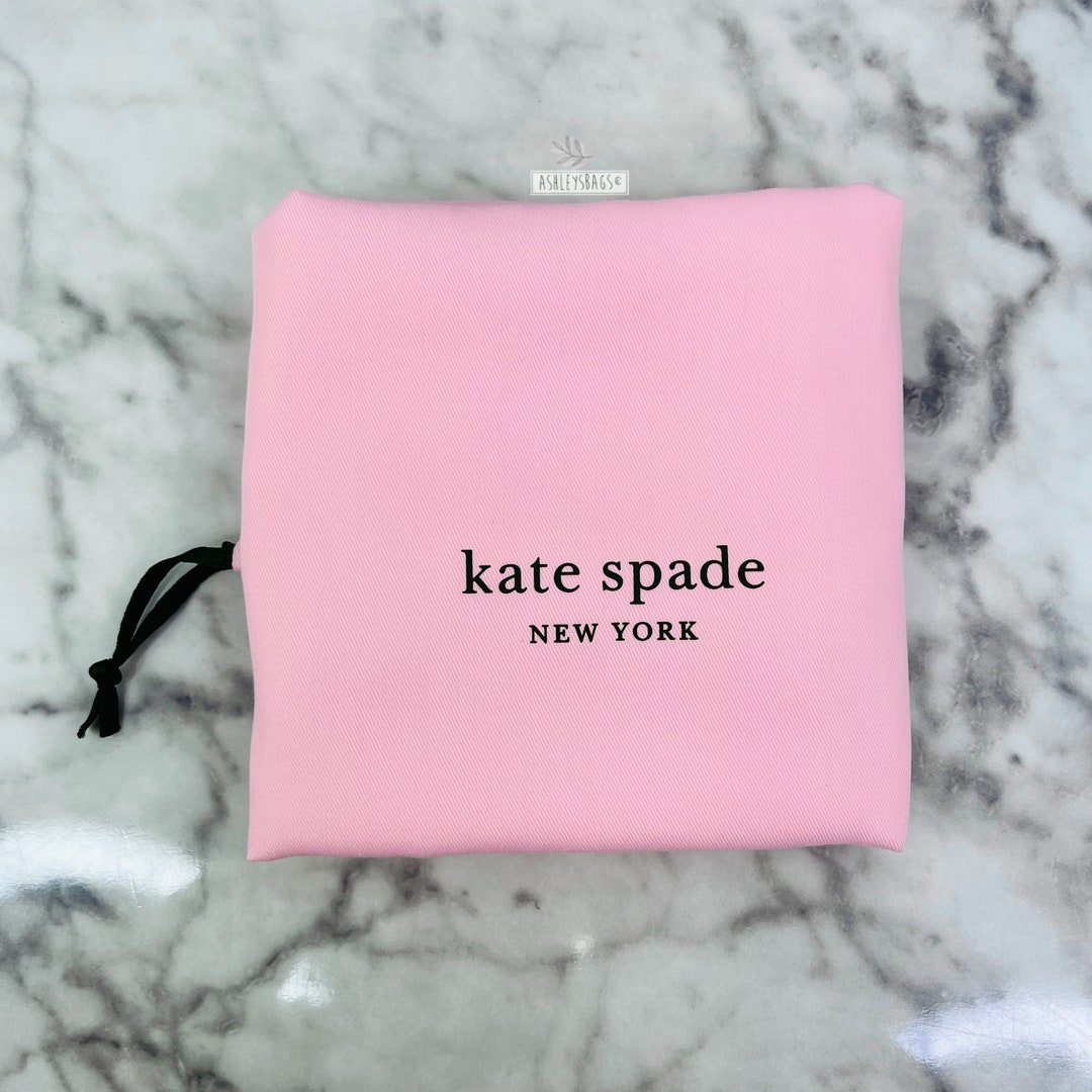Kate Spade New Logo Pink Medium/large Drawstring Dust Bag - Etsy