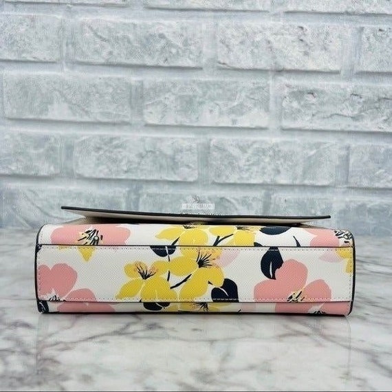 Kate Spade Carson Lily Blooms Convertible Crossbody &… - Gem