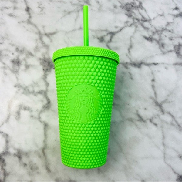 Neon Green Starbucks Cup