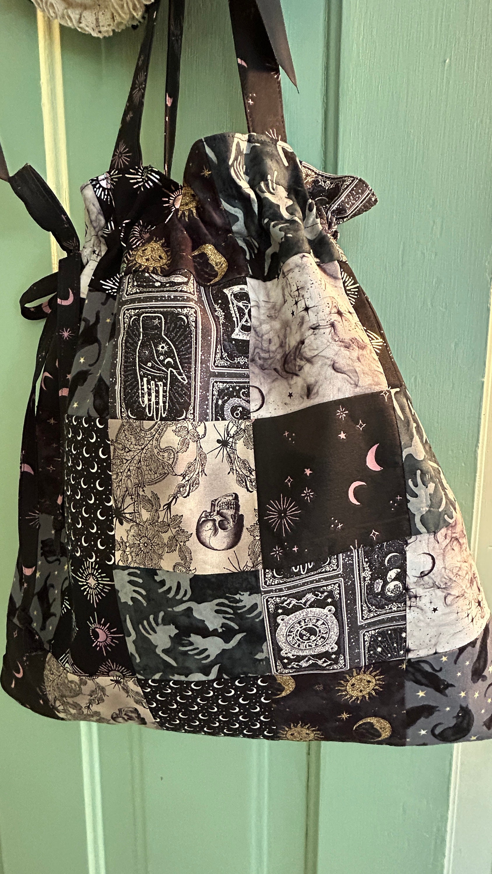 Made to Order Midnight Magic Tote Bag With Drawstring Closure. - Etsy