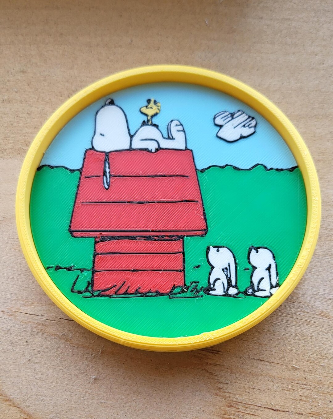 Snoopy Coaster - 3D Printed Drink Coaster, Perfect Gift for Peanuts ...