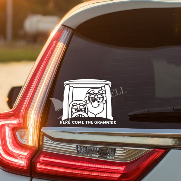 Here Come The Grannies Decal Etsy Singapore