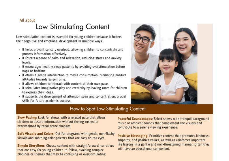Toddler Screen Time Guide: Low-stimulating Kids Shows Flashcards ...