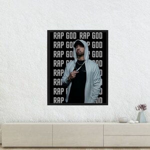 Eminem Poster Rap God Poster Hip Hop Poster Rapper Poster - Etsy
