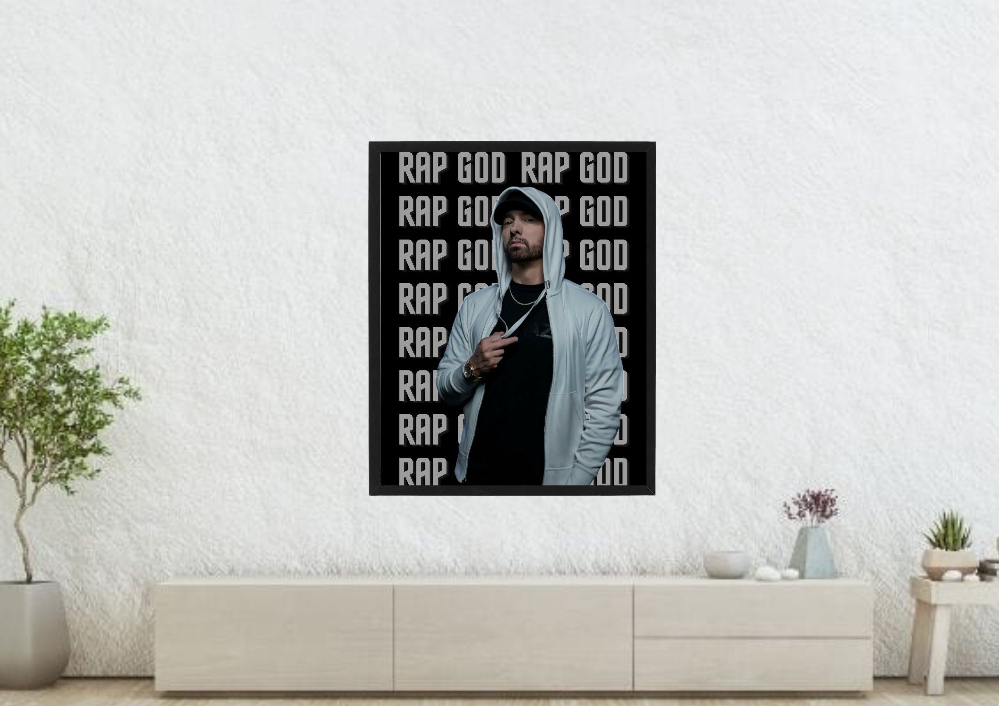 Eminem Poster Rap God Poster Hip Hop Poster Rapper Poster - Etsy