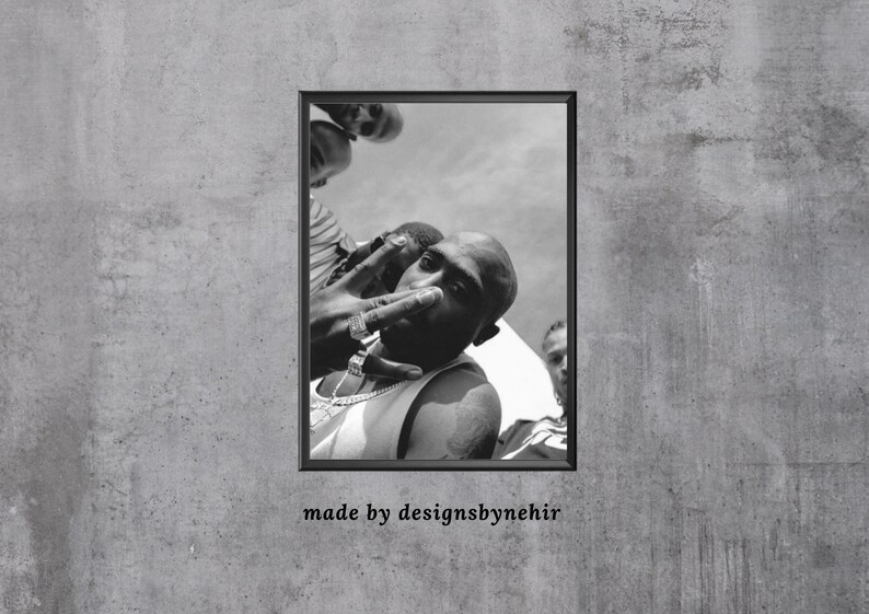 2pac Poster Tupac Shakur Poster Hip Hop Poster Rapper - Etsy