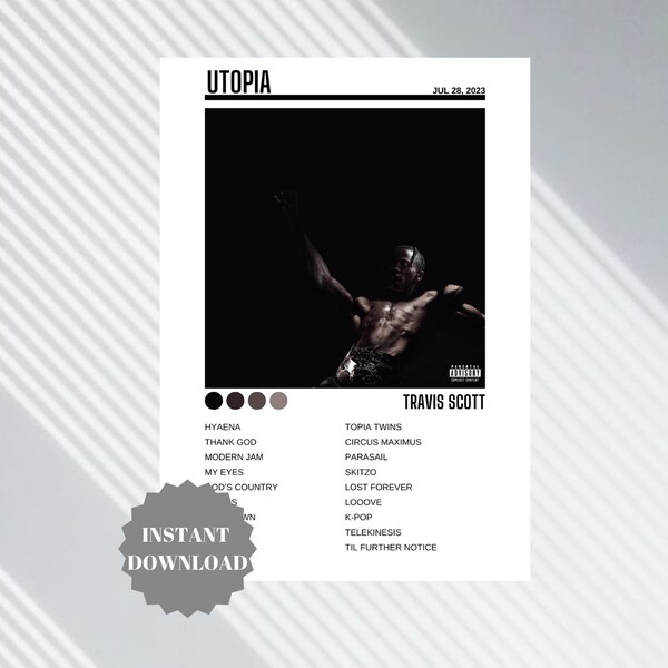 Utopia Album Cover Poster - Etsy
