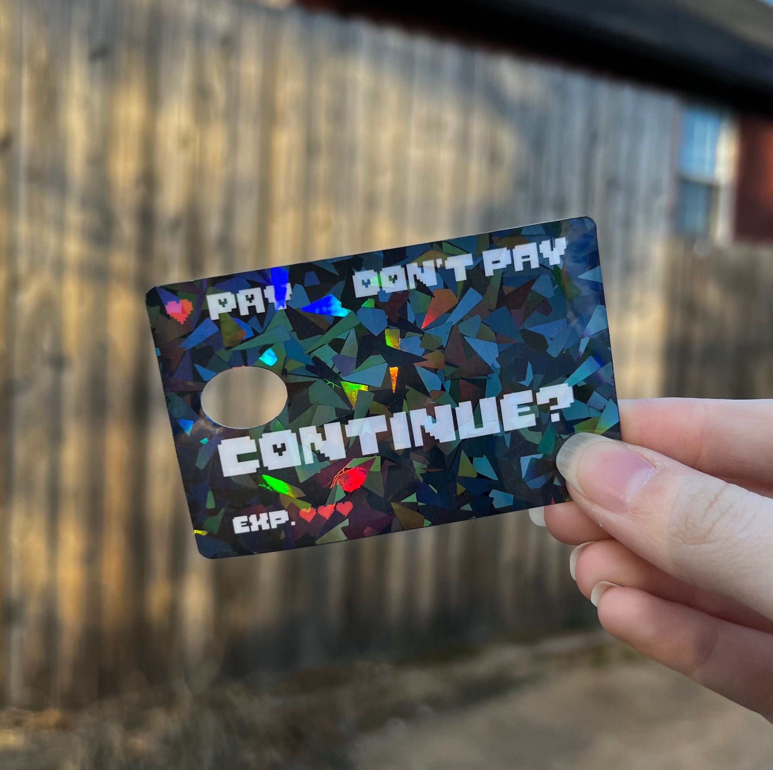 Game Selection Screen Credit Card Skin Cover 8-bit Pixel Game Video ...